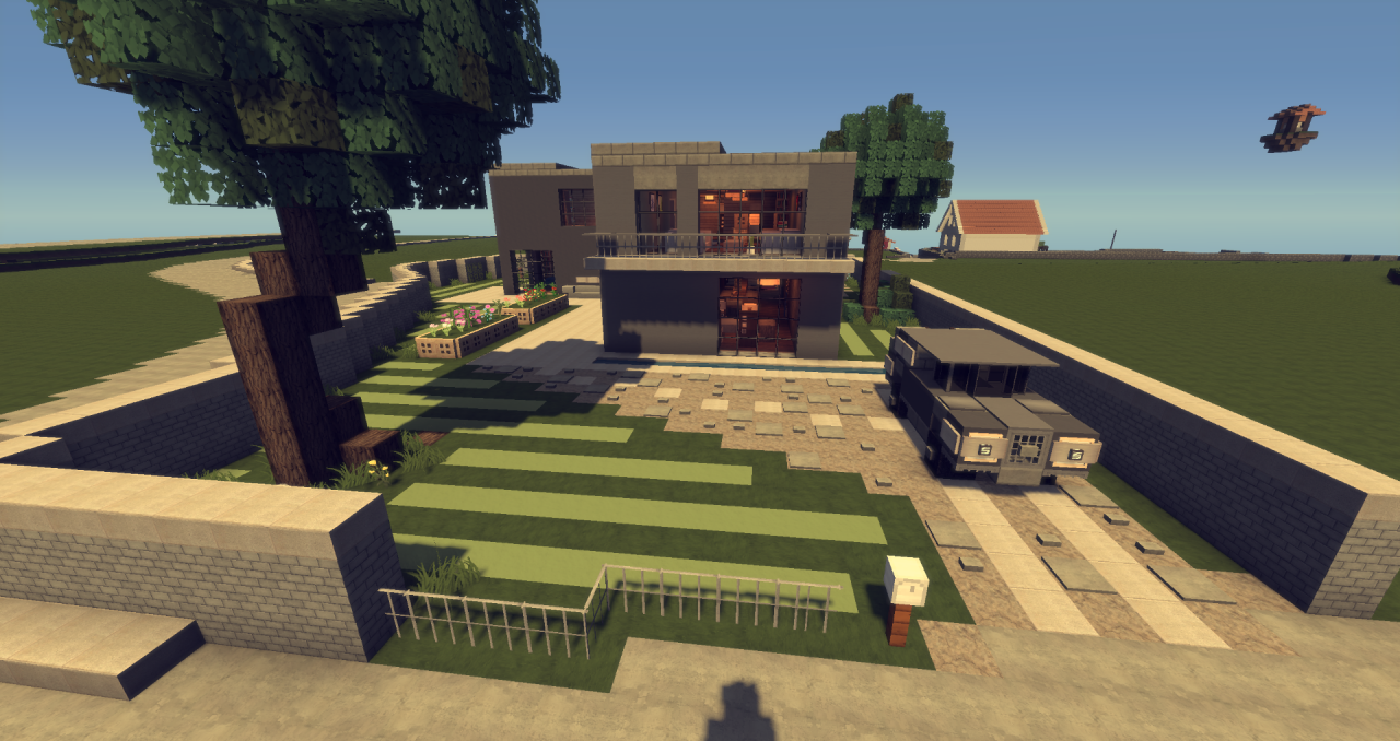 'Swedish' modern house. Minecraft Map