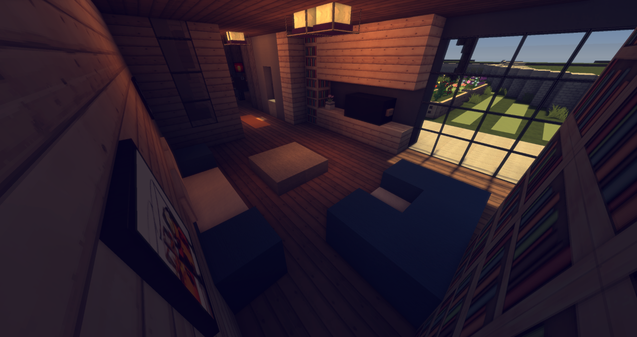 'Swedish' modern house. Minecraft Map