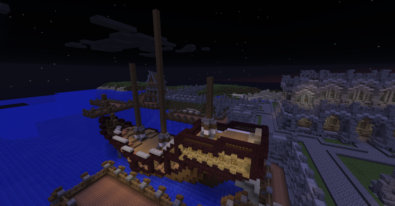 Let's Build a City - Update 44 - Merchant Ship - Hull Minecraft Map