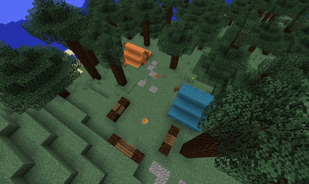 Camp Fire - Survival Spawn Minecraft Map