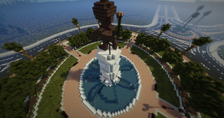 Union Square (Roundabout) - Santa Clara [OperationRealism] Minecraft Map