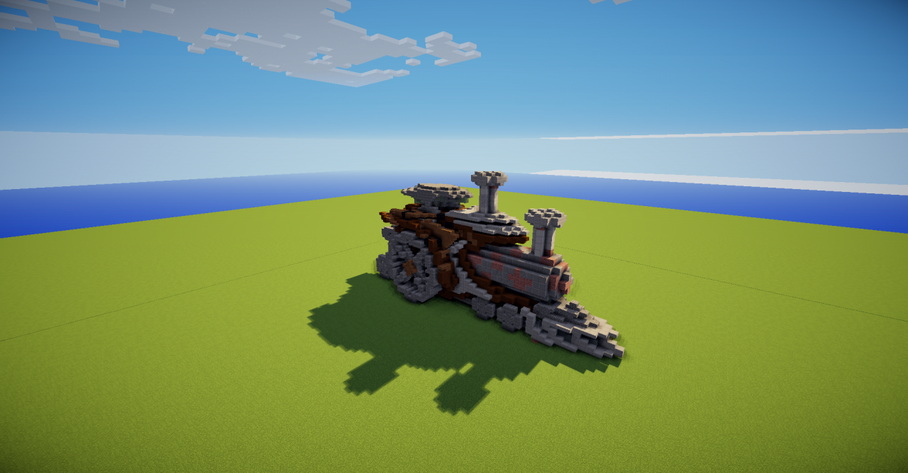 steam punk locomotive Minecraft Map