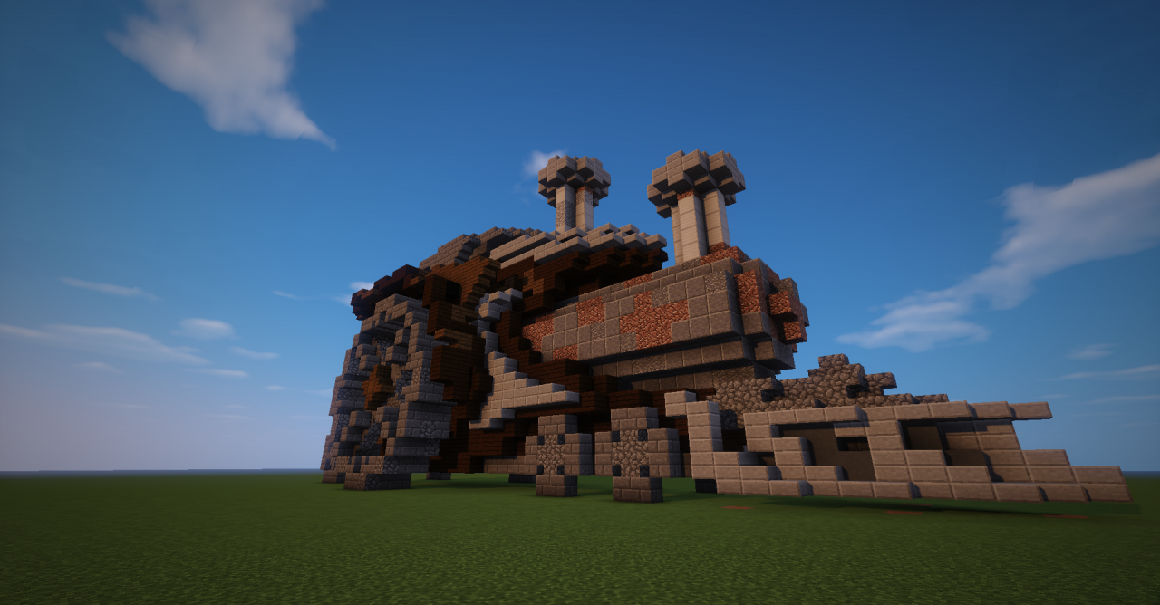 steam punk locomotive Minecraft Map