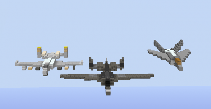 A-10 Thunderbolt II | Advanced Warfare Variant | 1:1 Scale Minecraft Map