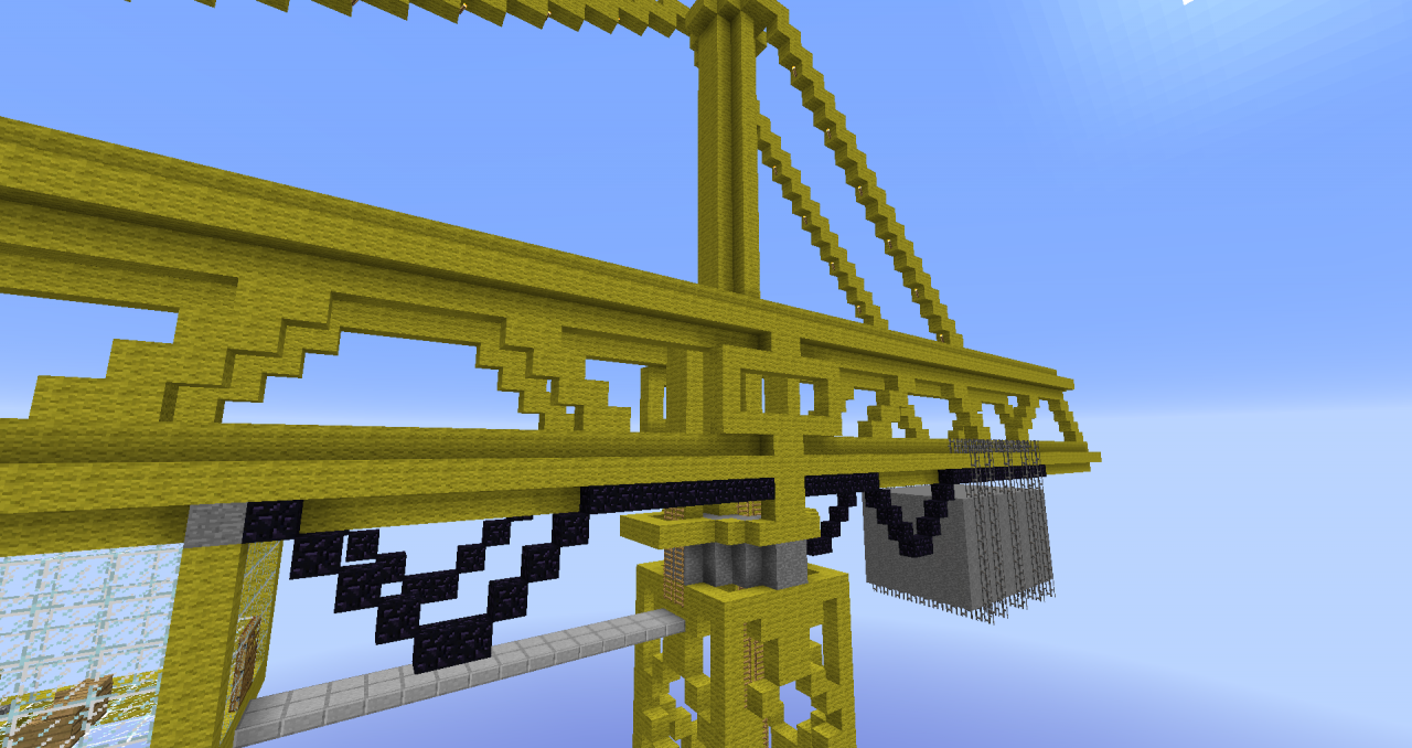 Yellow Construction Crane Minecraft Map