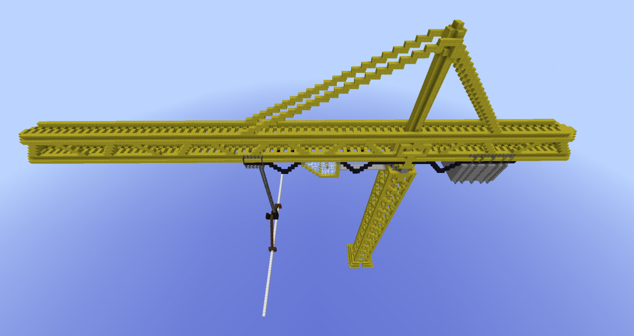 Yellow Construction Crane Minecraft Map