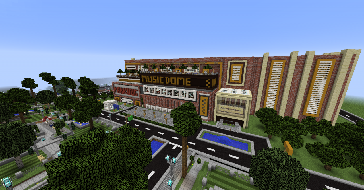Concert Arena Music Dome Minecraft Map