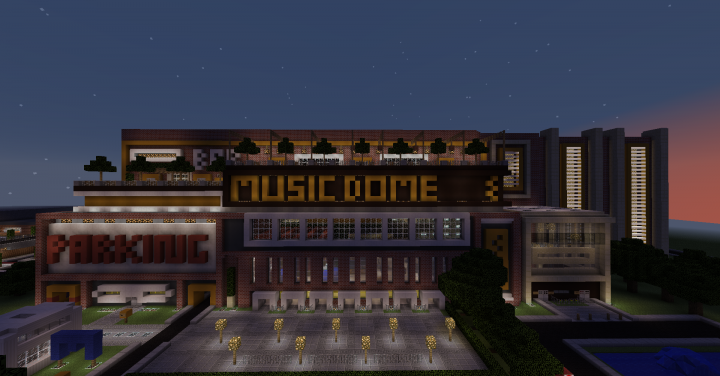 Concert Arena Music Dome Minecraft Map
