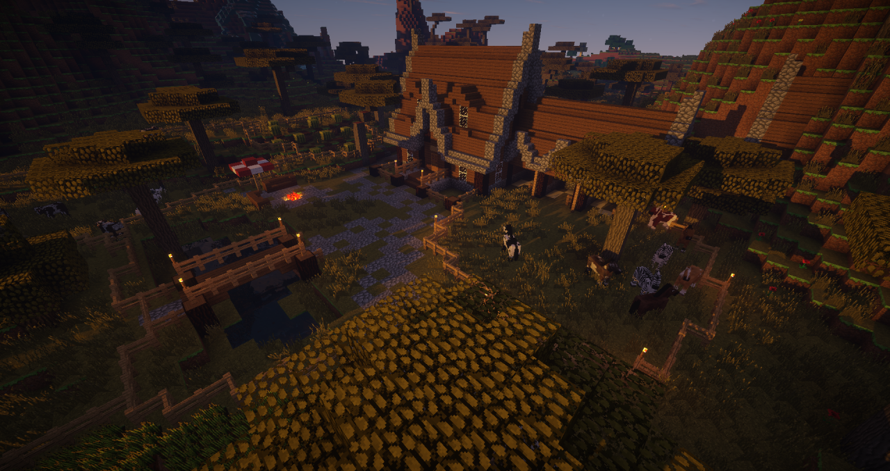 savannah village Minecraft Map