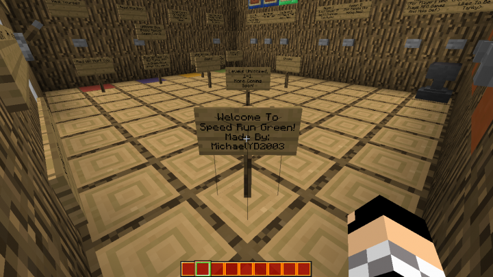 Speed Run Green! (Beta) Minecraft Map