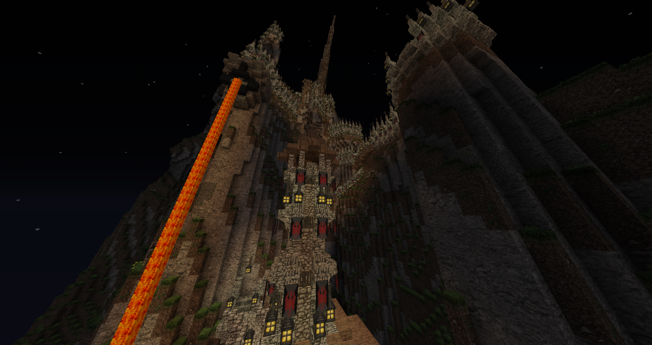 Dwarf Mountain Castle-Use for Customization Minecraft Map