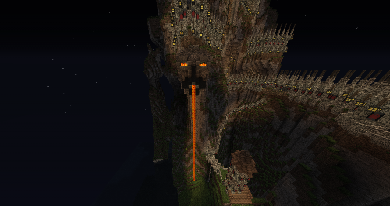 Dwarf Mountain Castle-Use for Customization Minecraft Map