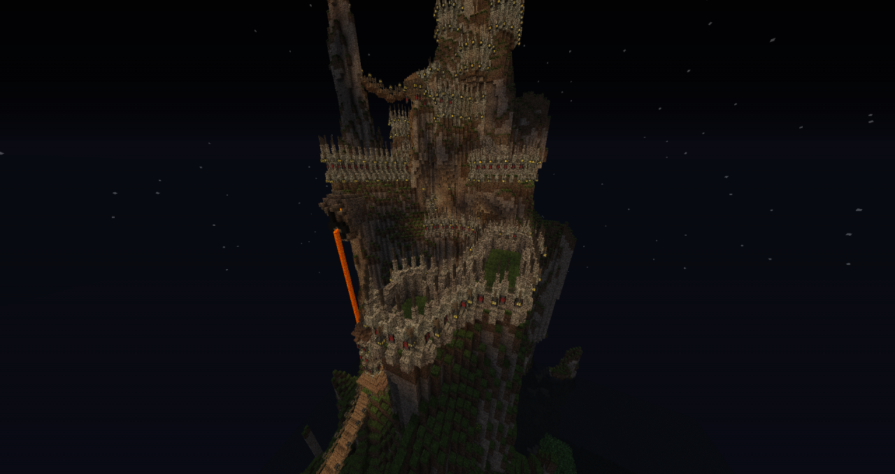 Dwarf Mountain Castle-Use for Customization Minecraft Map