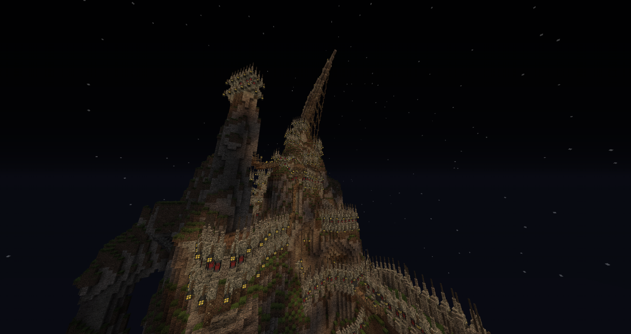 Dwarf Mountain Castle-Use for Customization Minecraft Map