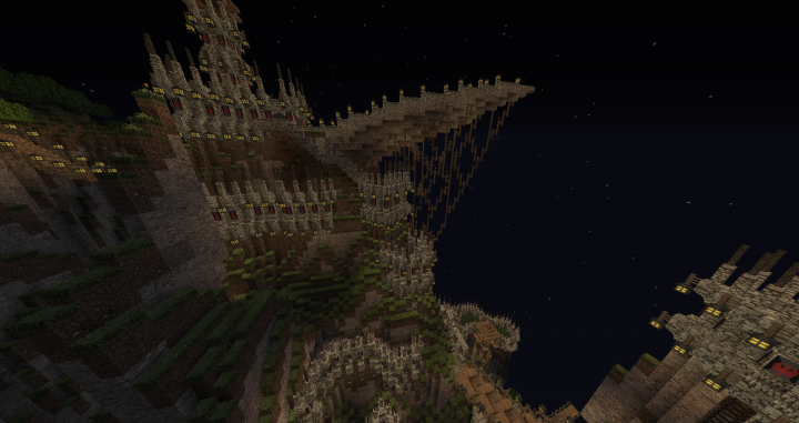 Dwarf Mountain Castle-Use for Customization Minecraft Map