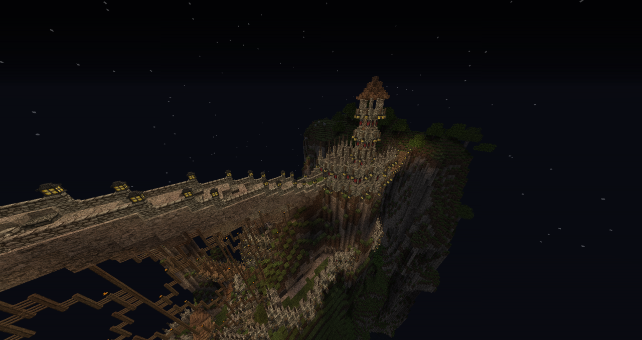 Dwarf Mountain Castle-Use for Customization Minecraft Map