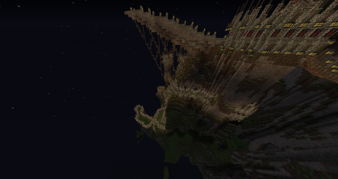 Dwarf Mountain Castle-Use for Customization Minecraft Map