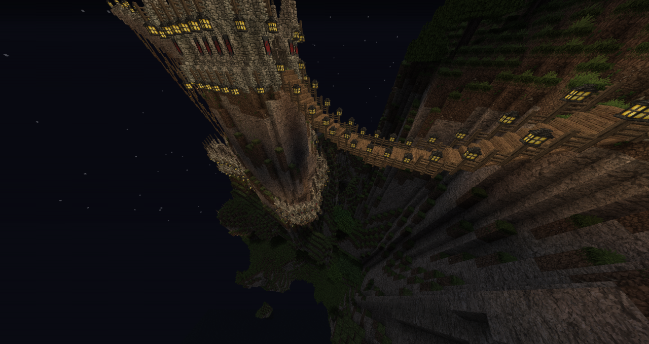 Dwarf Mountain Castle-Use for Customization Minecraft Map