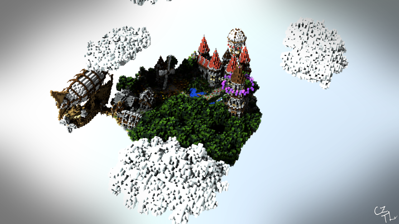 Annihilation Floating Server Spawn Minecraft Map