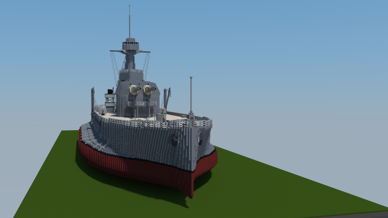 HMS Erebus (1916) 4:1 Scale Minecraft Map