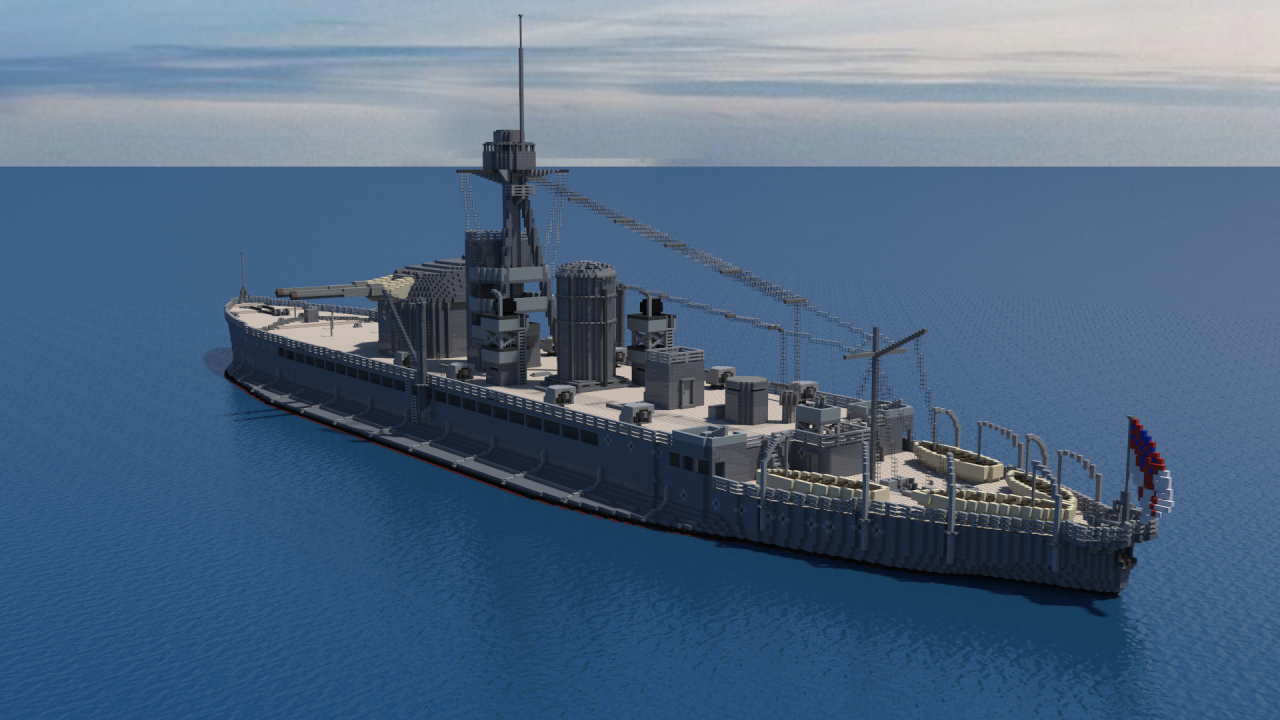HMS Erebus (1916) 4:1 Scale Minecraft Map