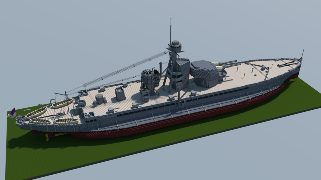 HMS Erebus (1916) 4:1 Scale Minecraft Map