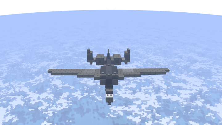 A-10 Thunderbolt II | Advanced Warfare Variant | 1:1 Scale Minecraft Map