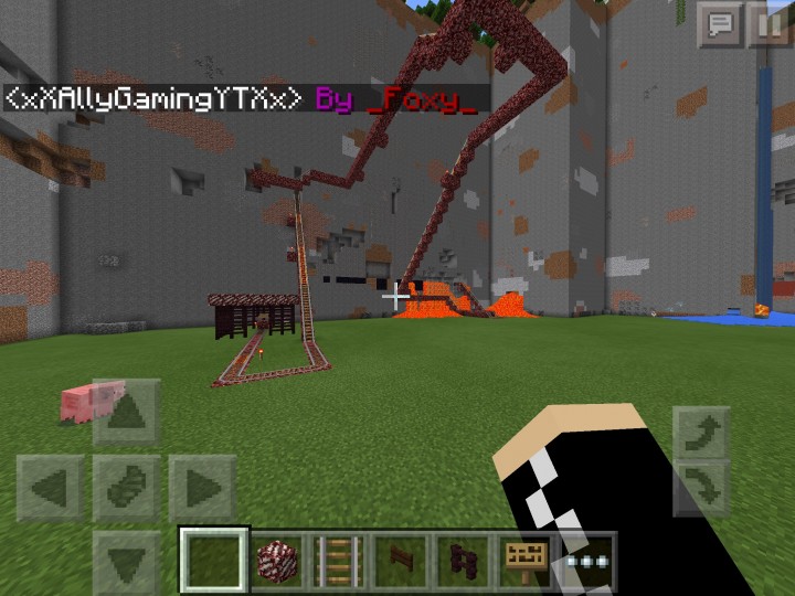 Fireball roller coaster thrill ride! Minecraft Map