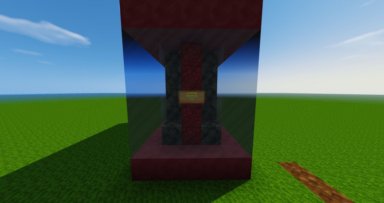 The item sorting machine - Only one Command - Vanilla Mod Minecraft Map