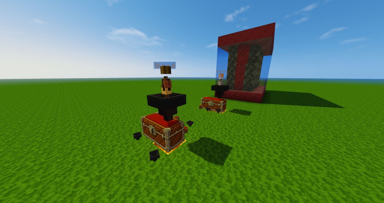 The item sorting machine - Only one Command - Vanilla Mod Minecraft Map