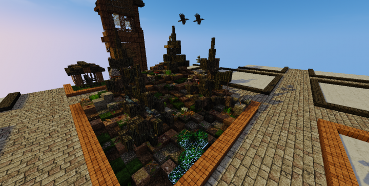 MEDIEVAL: Carrieges, carts, war machines, natural ground Minecraft Map