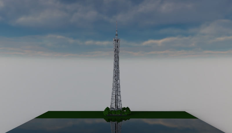 Canton Tower —— A beautiful iconic building in Guangzhou Minecraft Map