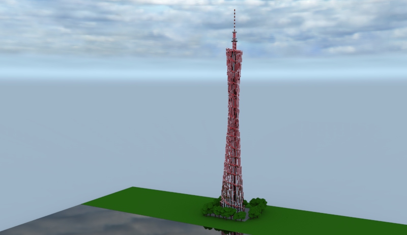 Canton Tower —— A beautiful iconic building in Guangzhou Minecraft Map