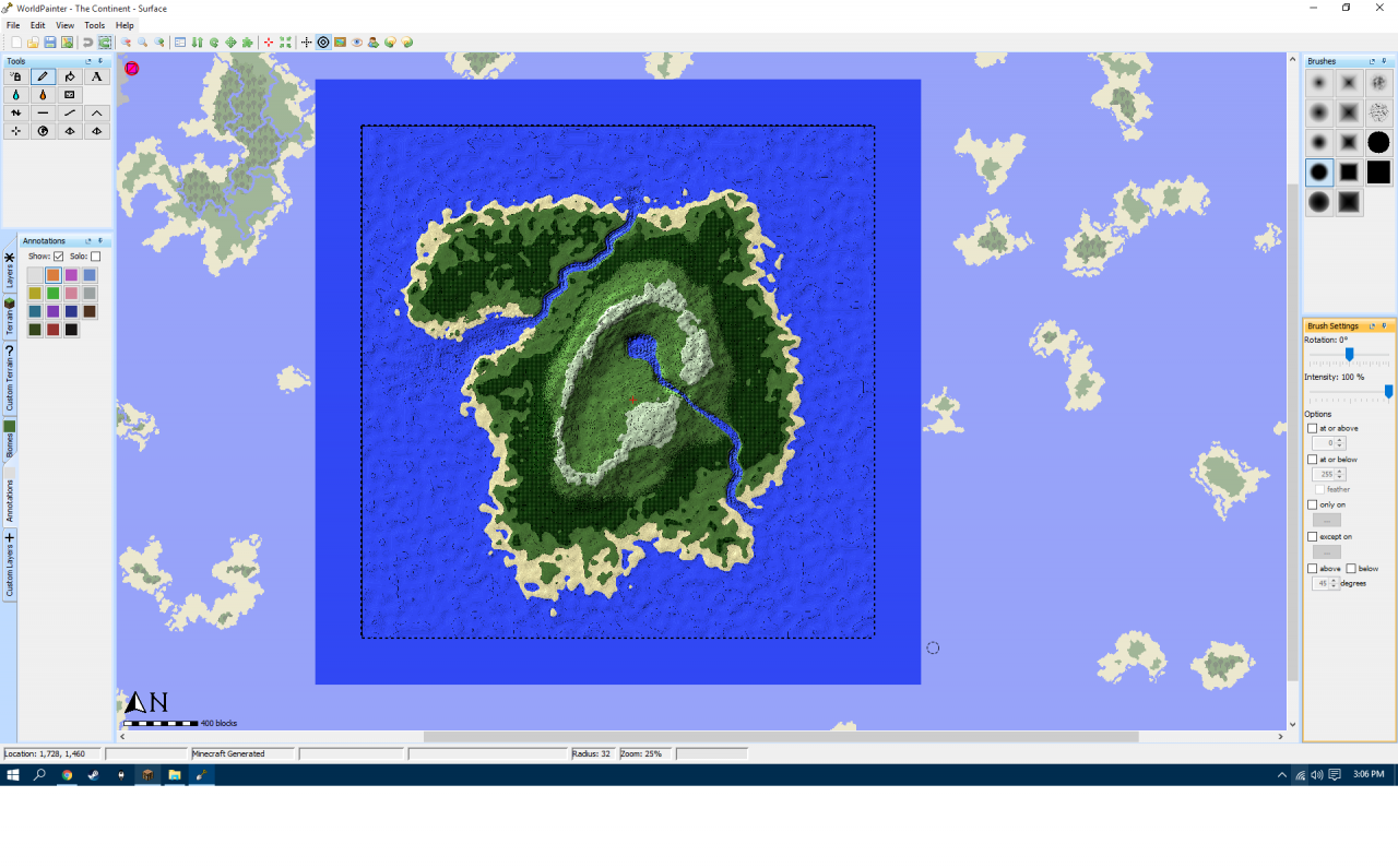 The Continent W.I.P. Minecraft Map