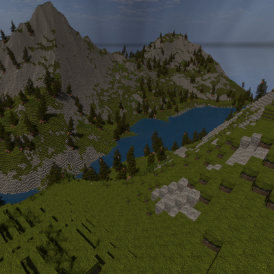 Austrian Alpine Valley Minecraft Map