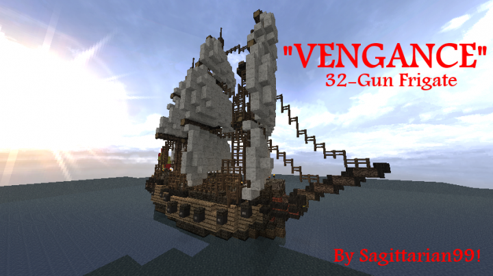 32-gun Frigate "Vengeance" Minecraft Map