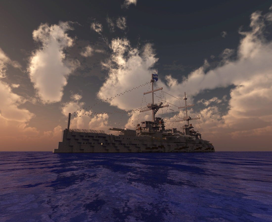 Pre-dreadnought ship (크게 더 크게) Minecraft Map