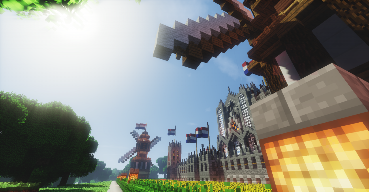 [SURVIVAL] Country Courtyard Minecraft Map