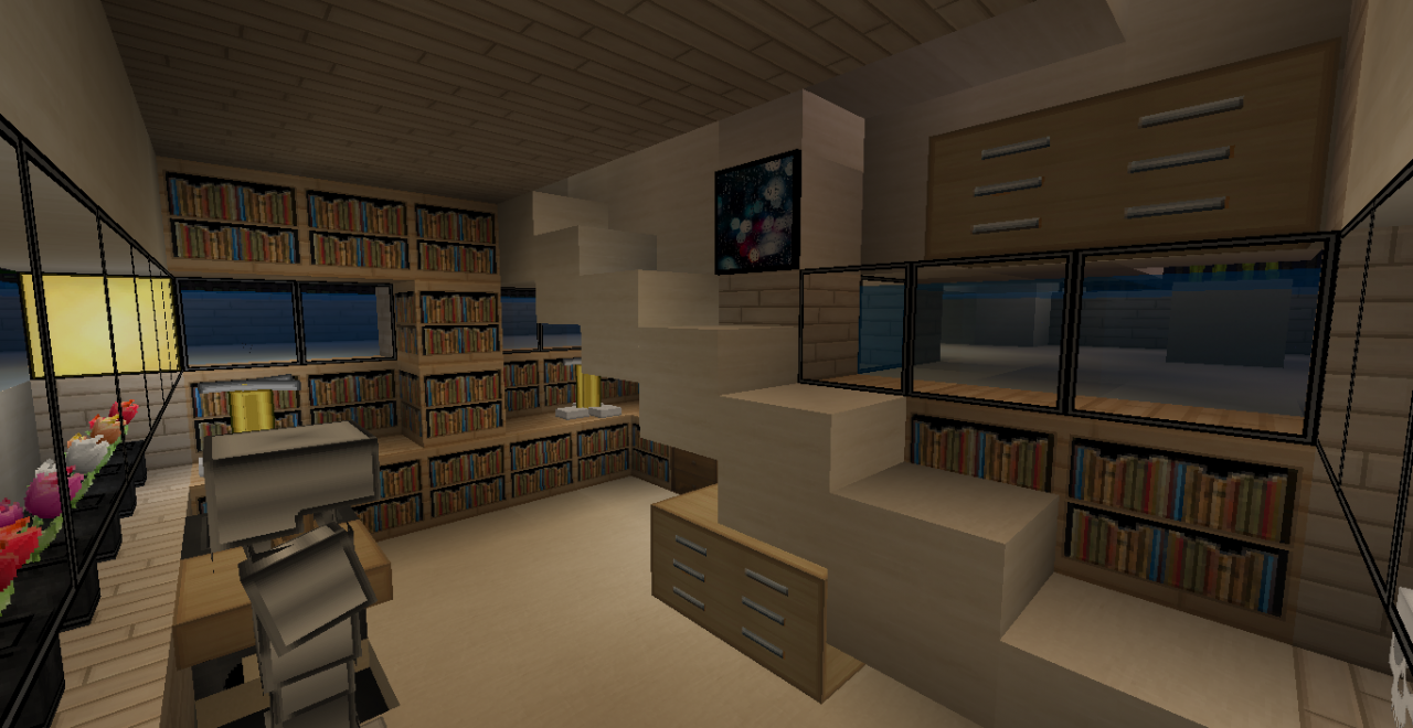 Sandstone Modern House Minecraft Map