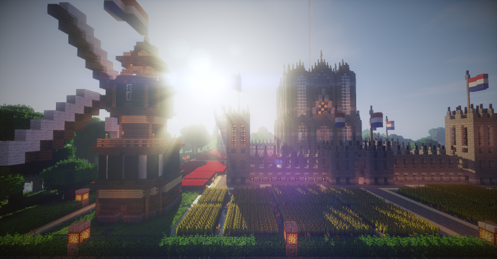 [SURVIVAL] Country Courtyard Minecraft Map