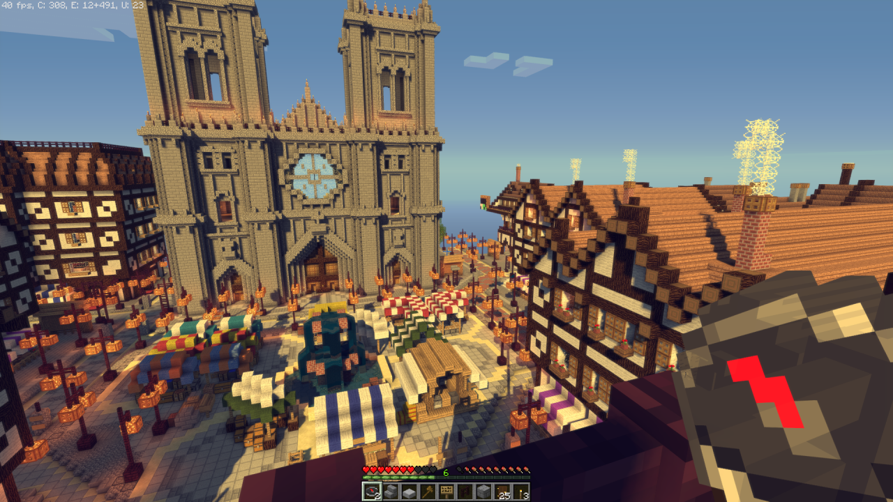 City Project "Mineshaafenstein" server-spawn Minecraft Map