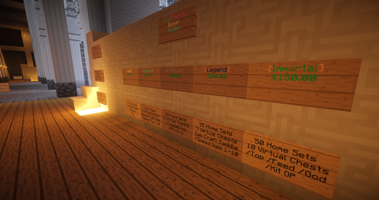 CraftPixel SURVIVAL SERVER. Custom Ranks. Loyal Community. Staff open ...