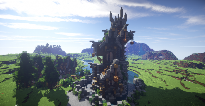 Medieval Tower House+Timelapse Minecraft Map