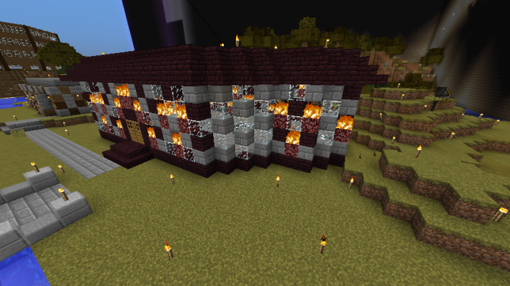 Fire Building within Phoenix Base Minecraft Map