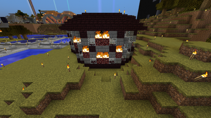 Fire Building within Phoenix Base Minecraft Map