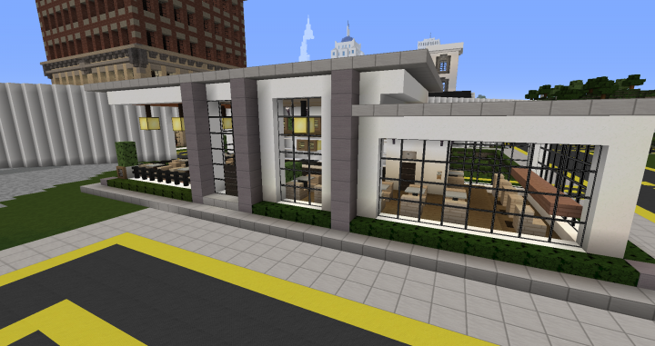 Modern Cafe Minecraft Map