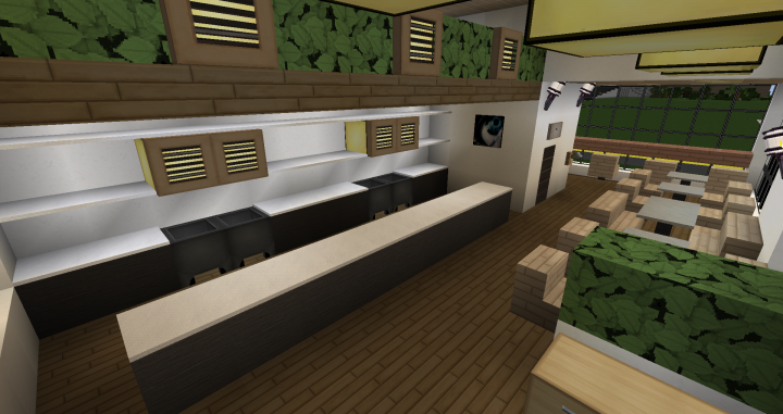 Modern Cafe Minecraft Map