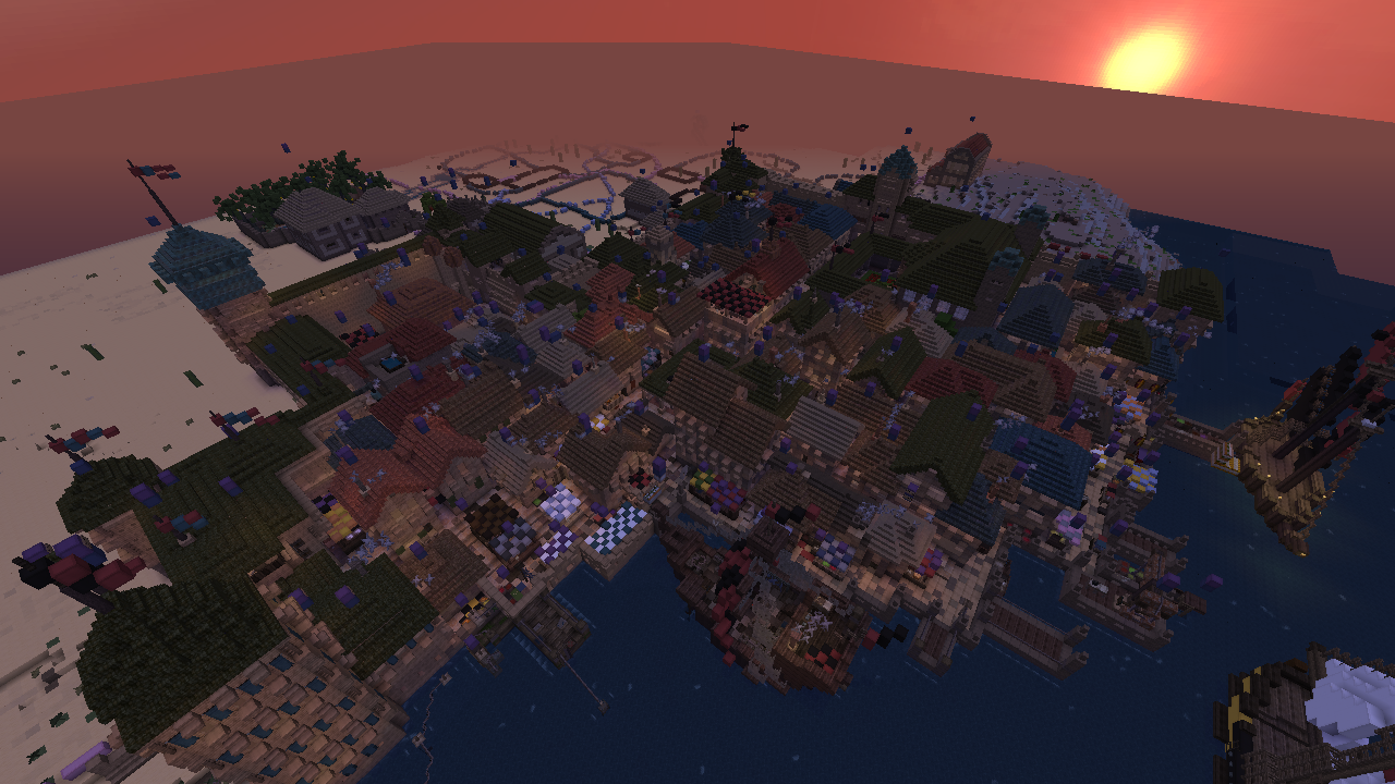 Bae Sever, Medium sized port city Minecraft Map
