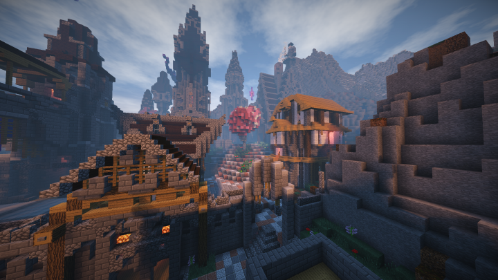 Ampleforth, the city of Mages Minecraft Map