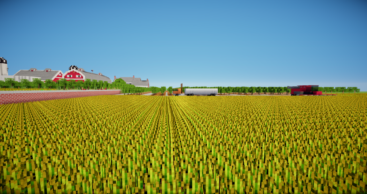 Realistic Wheat Farm! Version #2 [POP REEL] Minecraft Map